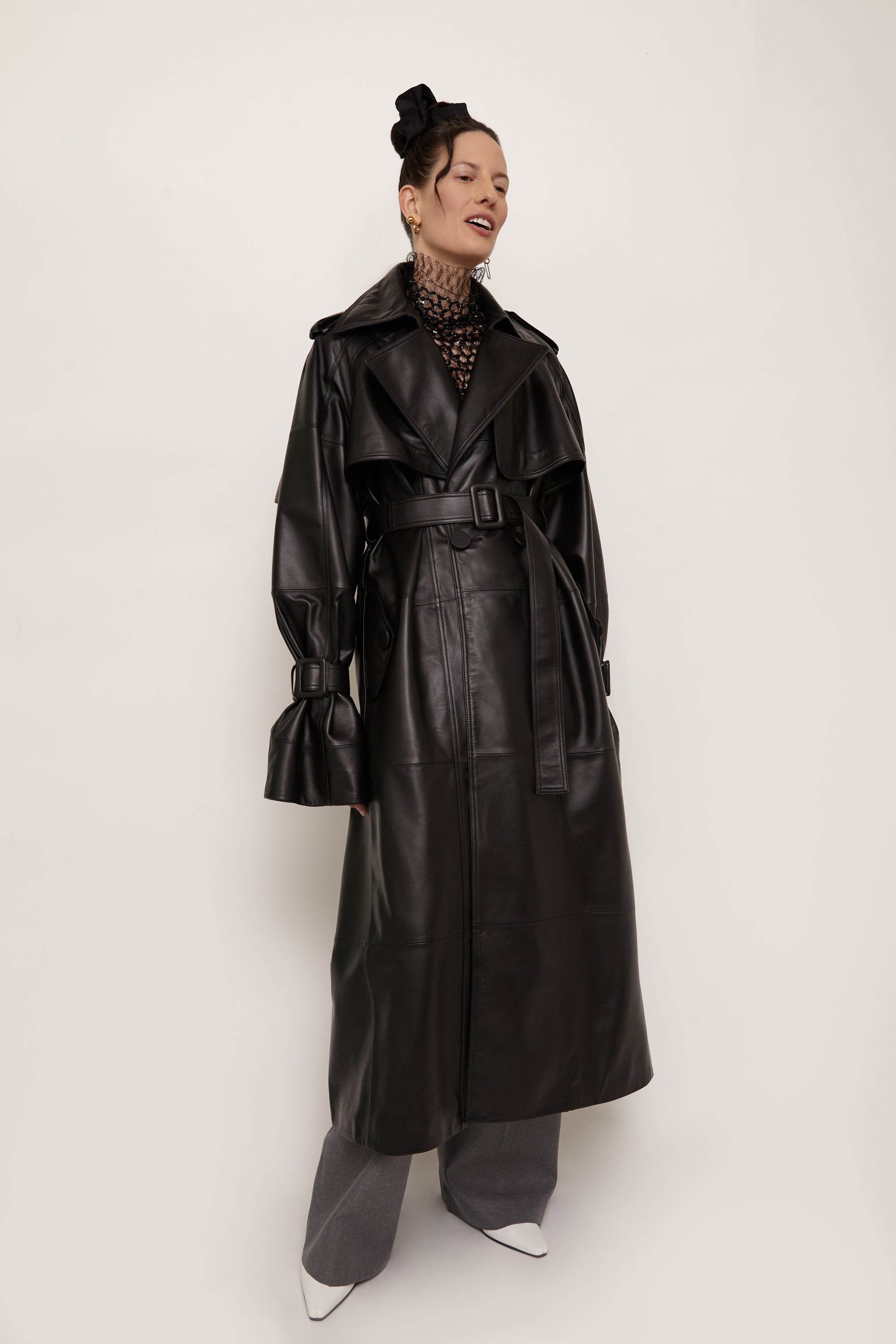 SMOOTH LEATHER TRENCH COAT – Ellery.com