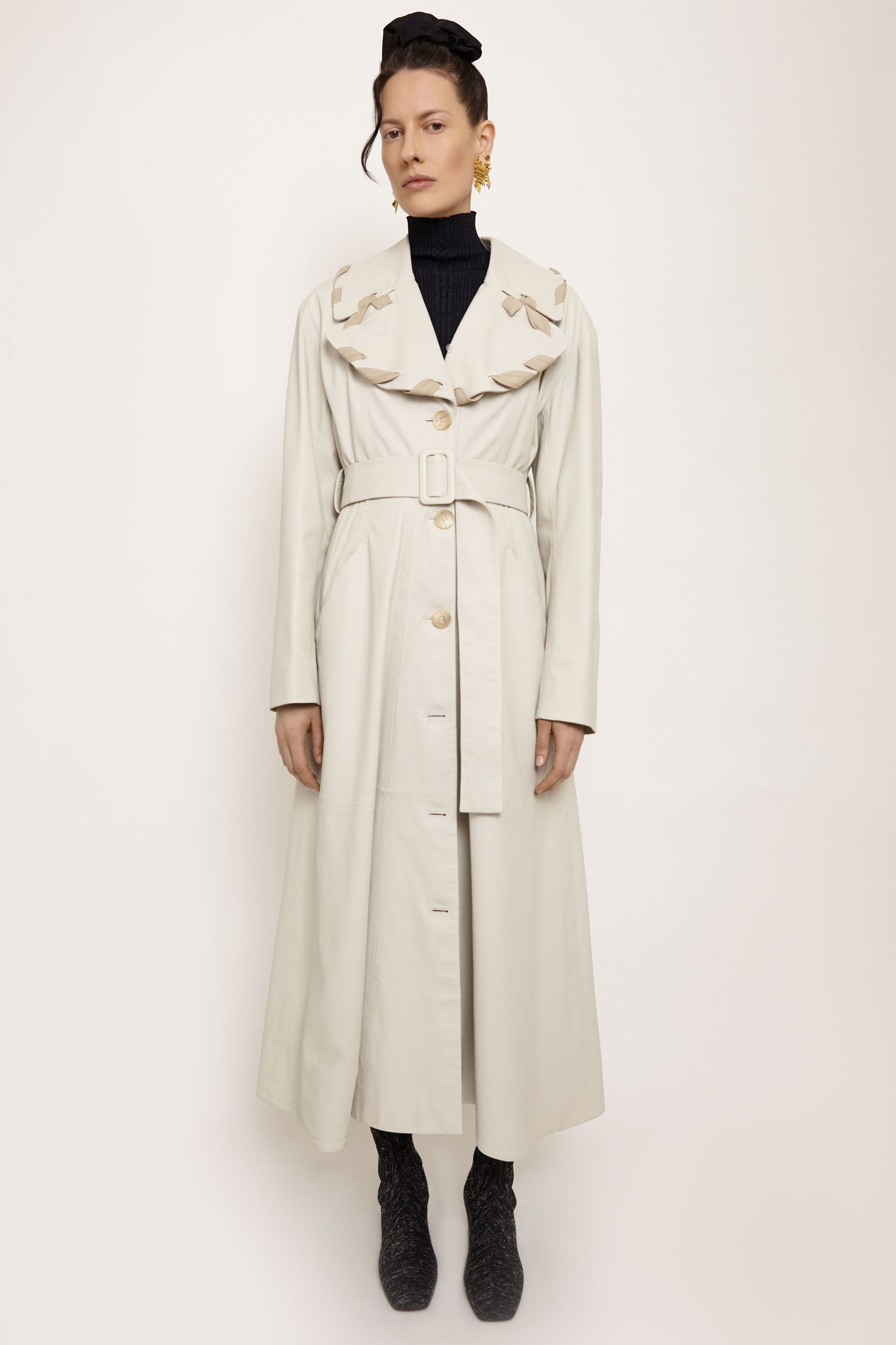 PECHE LEATHER TRENCH COAT – Ellery.com